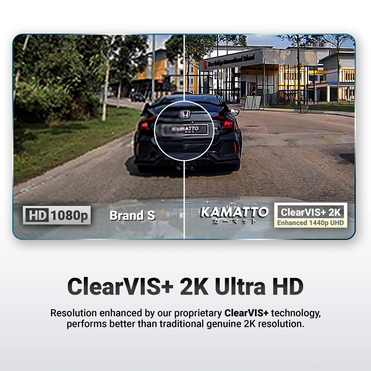 [FREE WIRE KIT] Kamatto Dashcam K60 2K 1440P Ultra HD WIFI APP Parking – Kamatto Singapore